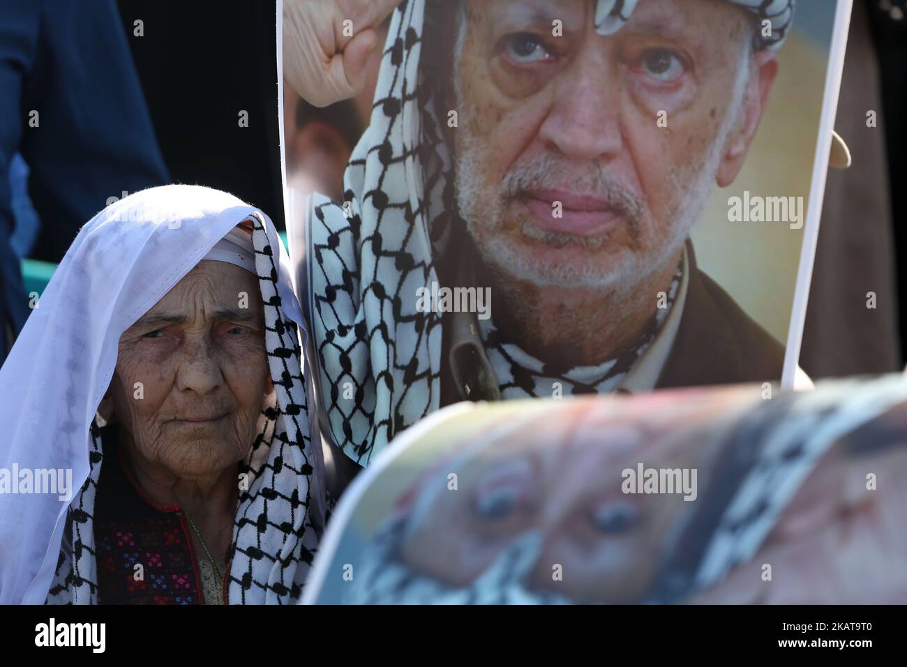 Supporters of former senior Fatah official Mohammad Dahlan take part in ...