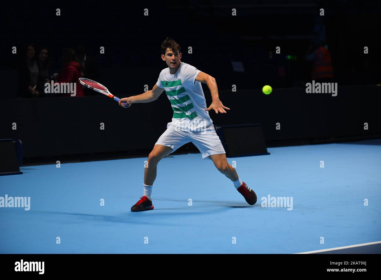 Dominic Thiem of Austria is pictured during a training session prior to ...