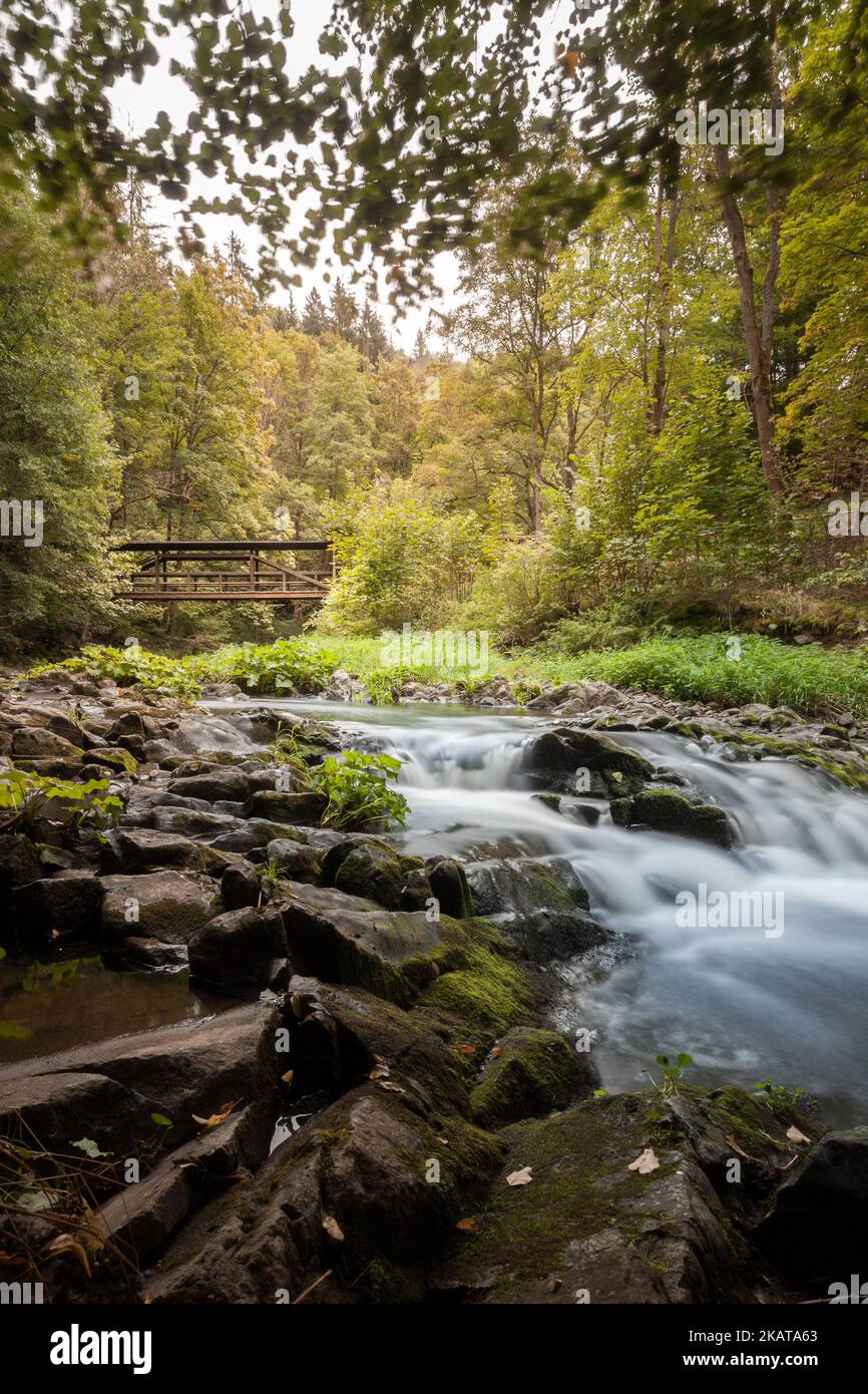 Jungfernsteg. Hiking in the HÃ¶llental near Bad Steben and Lichtenberg ...