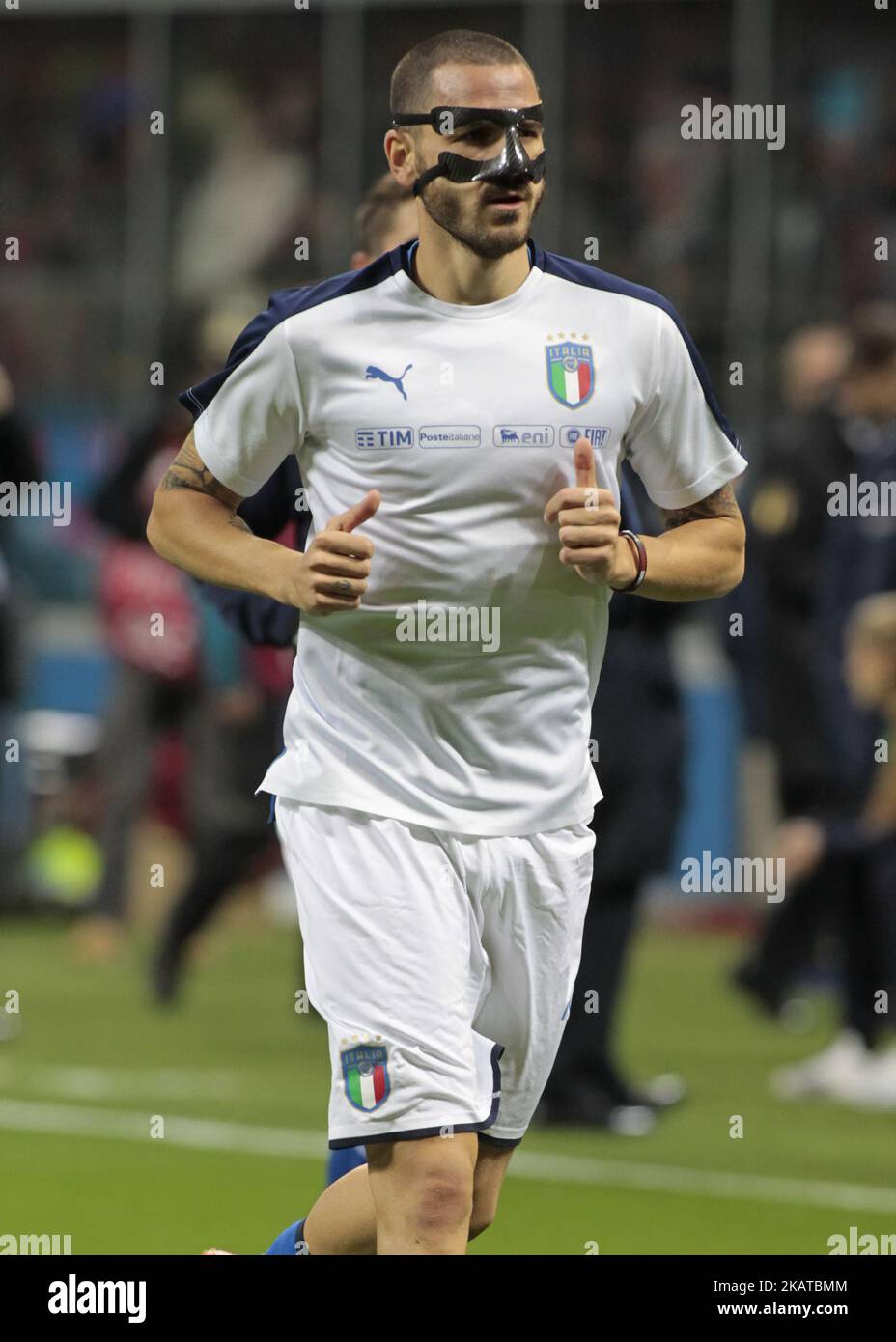 Leonardo Bonucci during the playoff match for qualifying for the ...