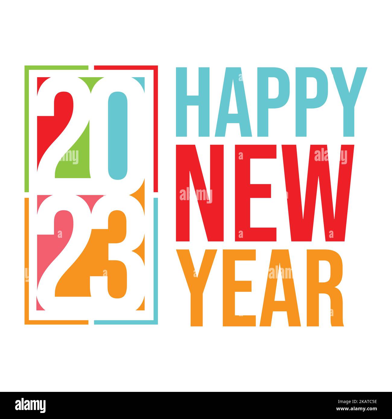 Happy new year 2023 greeting vector. Happy new year 2023 background vector image Stock Vector ...