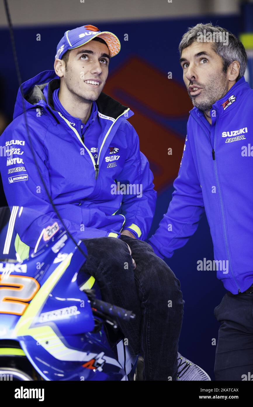 #42 Alex Rins (Spanish) Team Suzuki Ecstar during the tests of the new ...