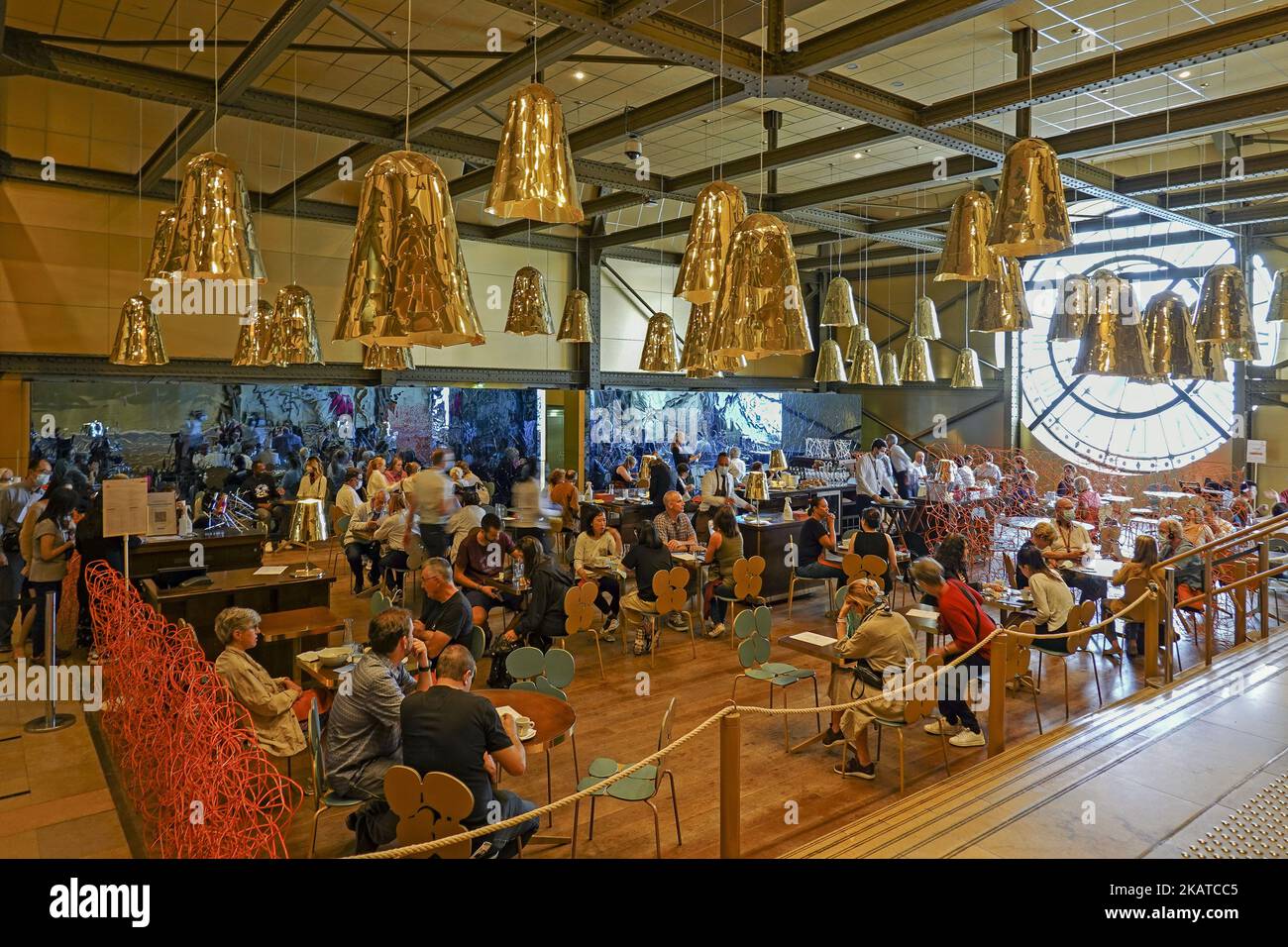 France, Paris, The Cafe Campana restaurant within the Musee d’Orsay art ...