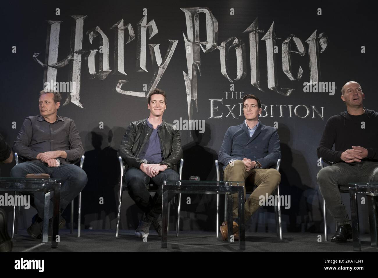 James and Oliver Phelps attend the 'HARRY POTTER: THE EXHIBITION ...