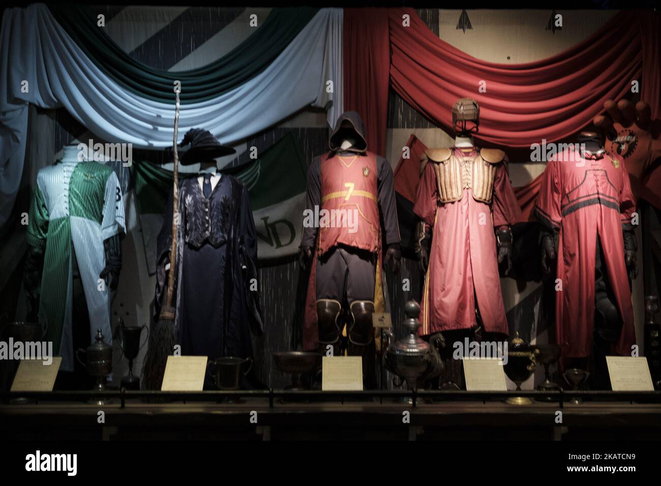 Props from a Harry Potter film are seen at the opening of 'Harry Potter ...