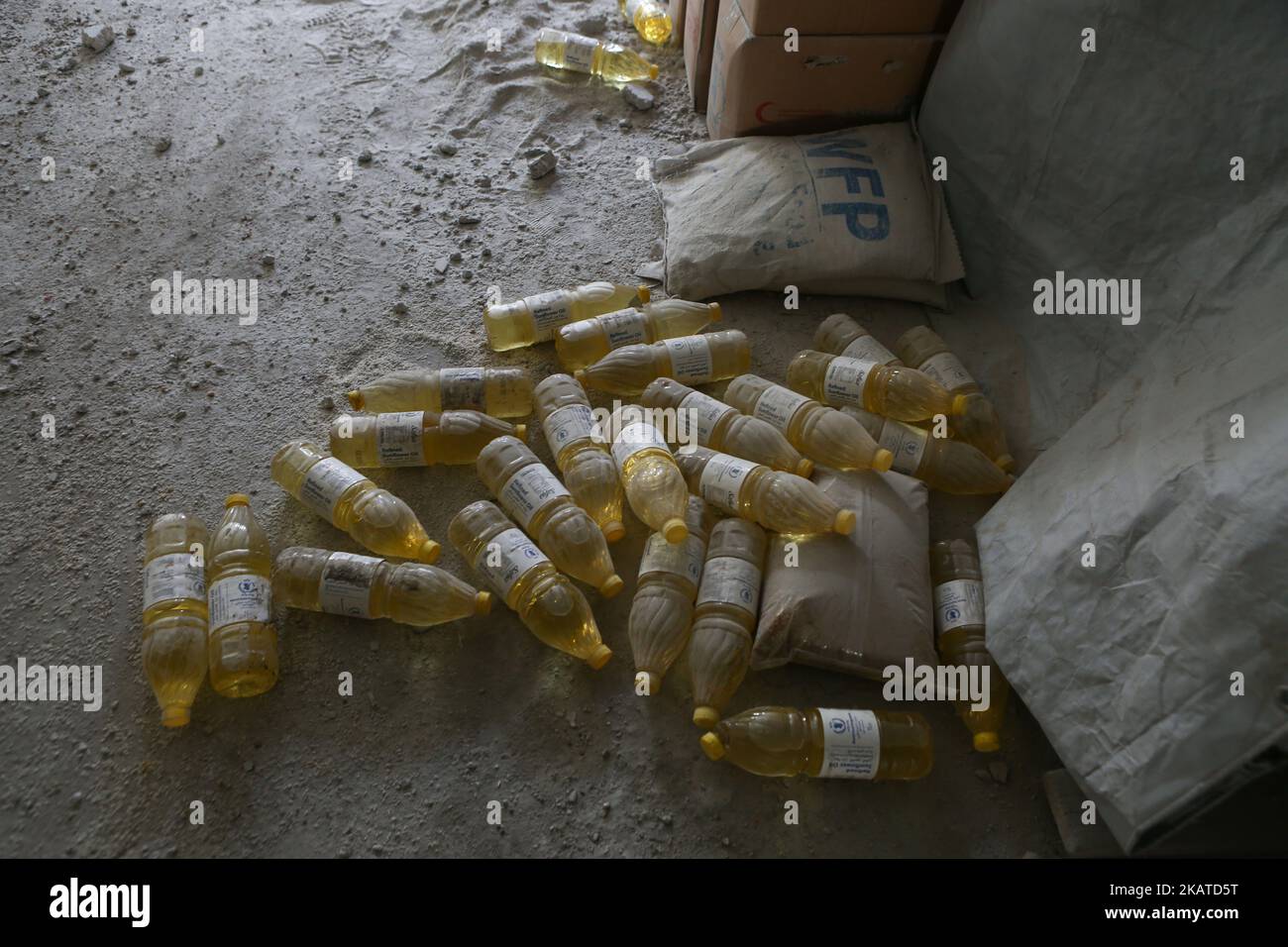 One of the warehouses of the local council of the city of Duma was ...