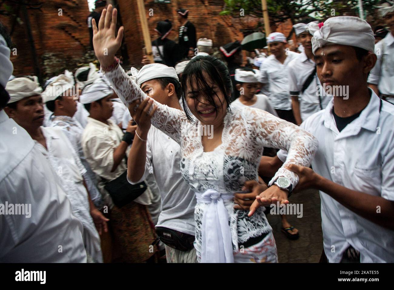 A trance ritual ceremonies at the village Pakraman Pengerebongan ...