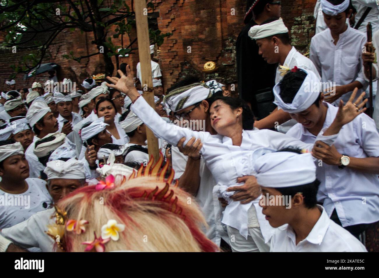 A trance ritual ceremonies at the village Pakraman Pengerebongan ...