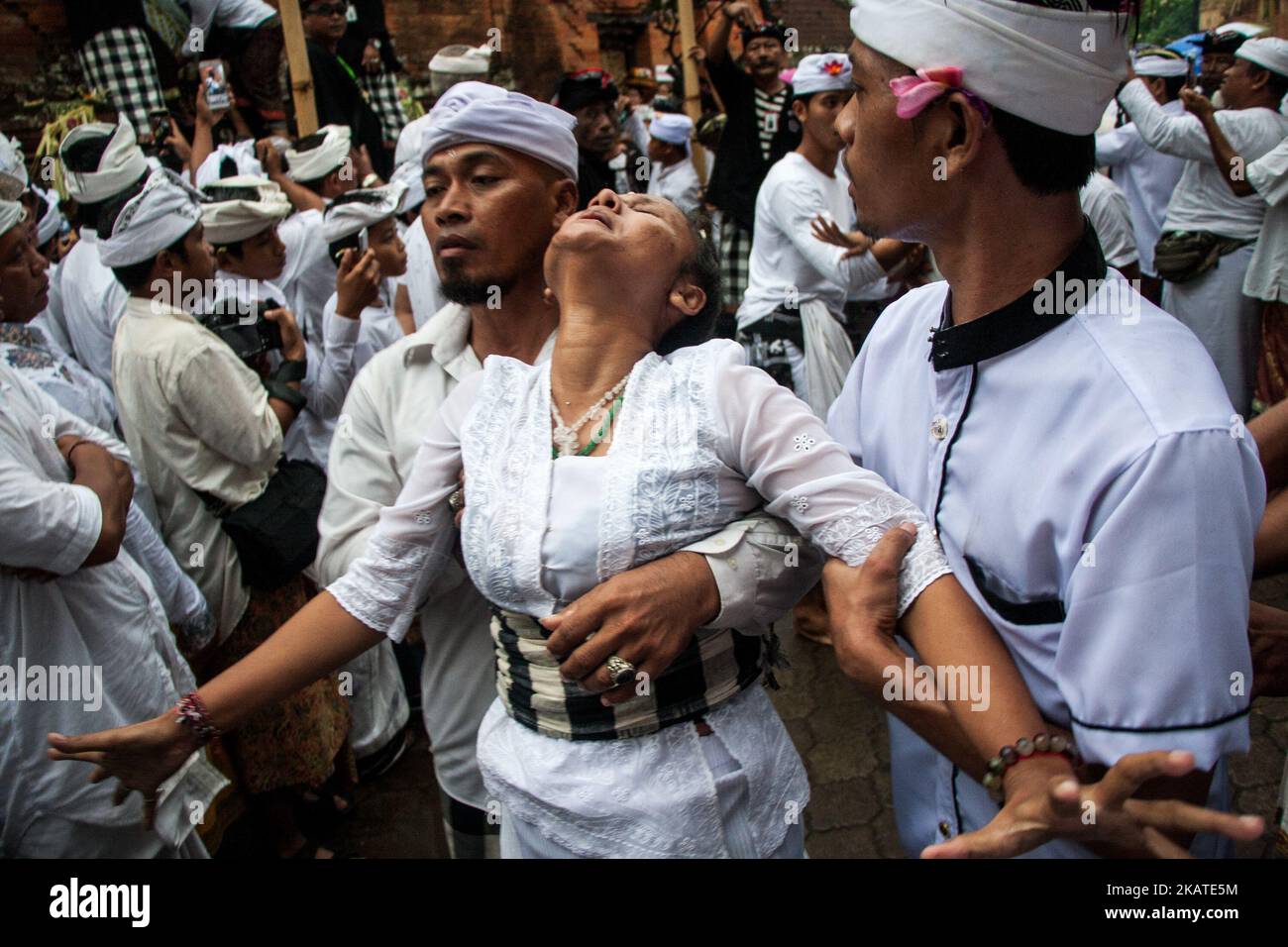A trance ritual ceremonies at the village Pakraman Pengerebongan ...