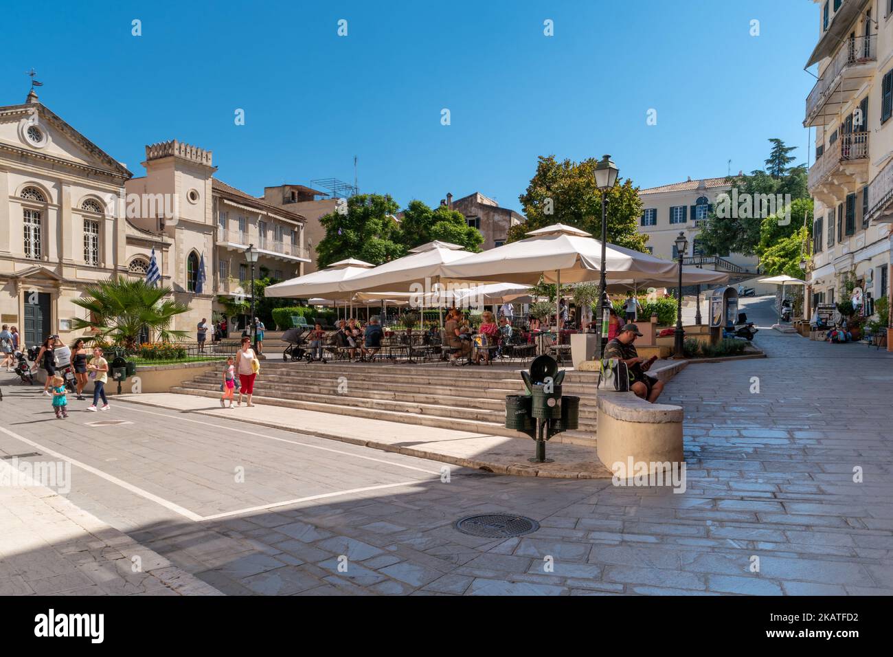 Corfu dimarchiou square hi-res stock photography and images - Alamy