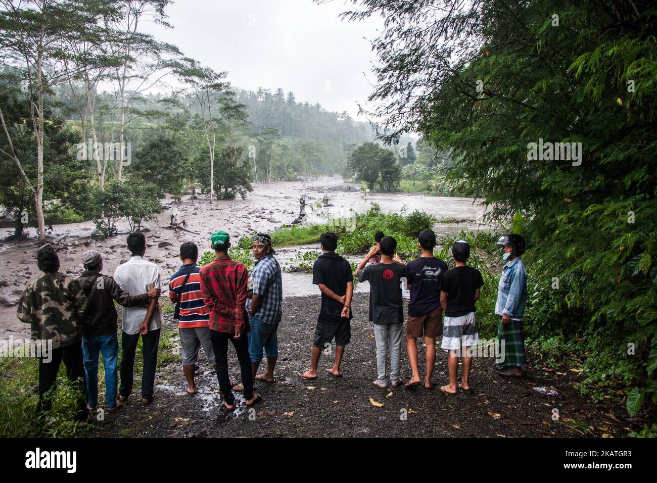 Cold lava flows are heavily impacted by rainfall on 28 November 2017 in ...