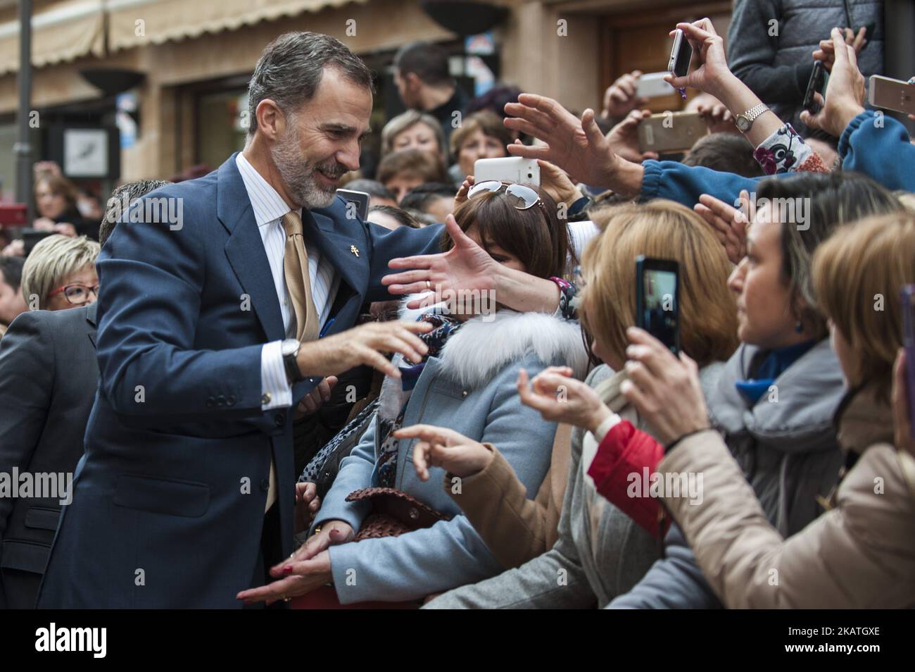 Visit of the Spanish kings Don Felipe VI and Doña Letizia to the Royal ...