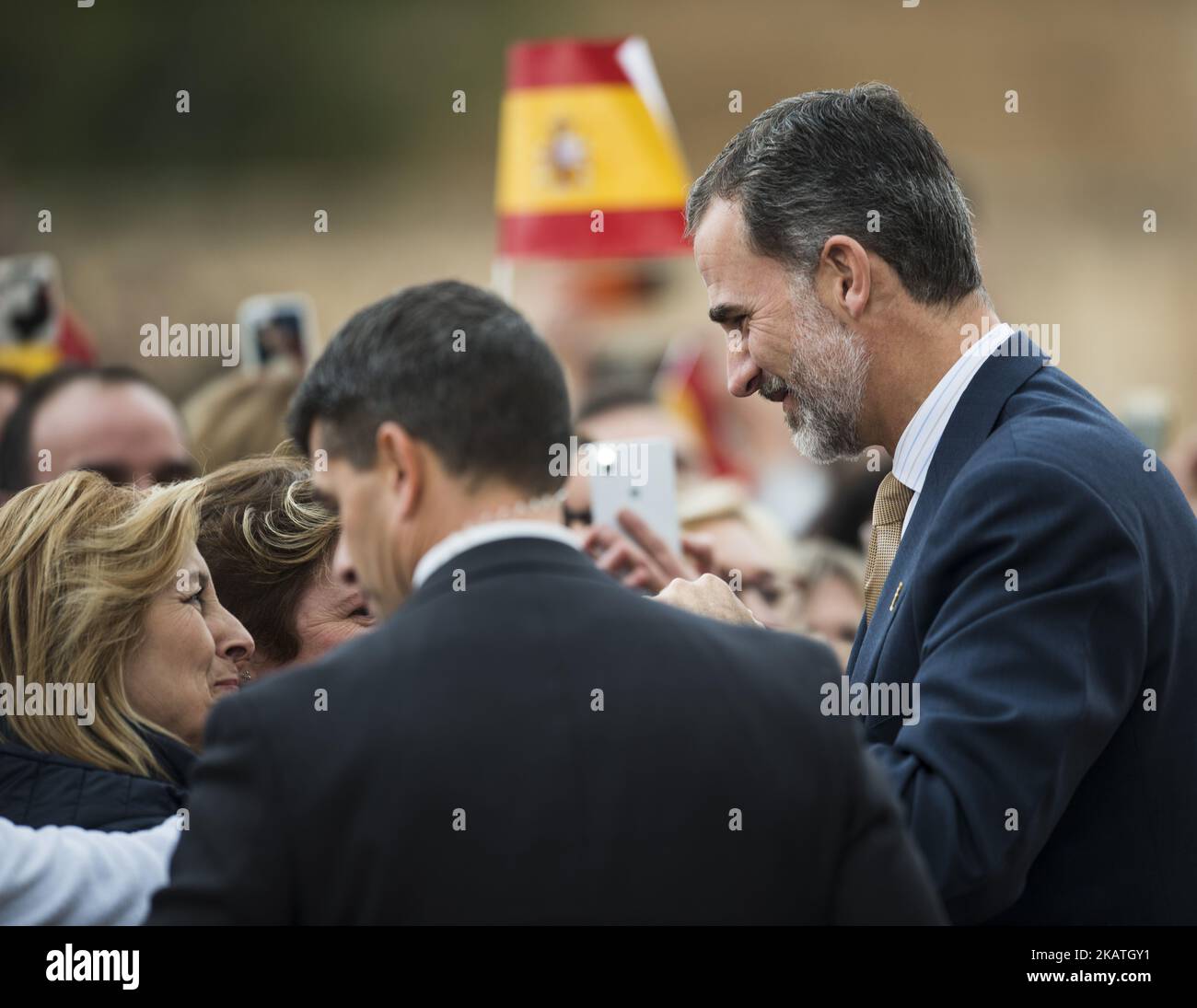 Visit of the Spanish kings Don Felipe VI and Doña Letizia to the Royal ...