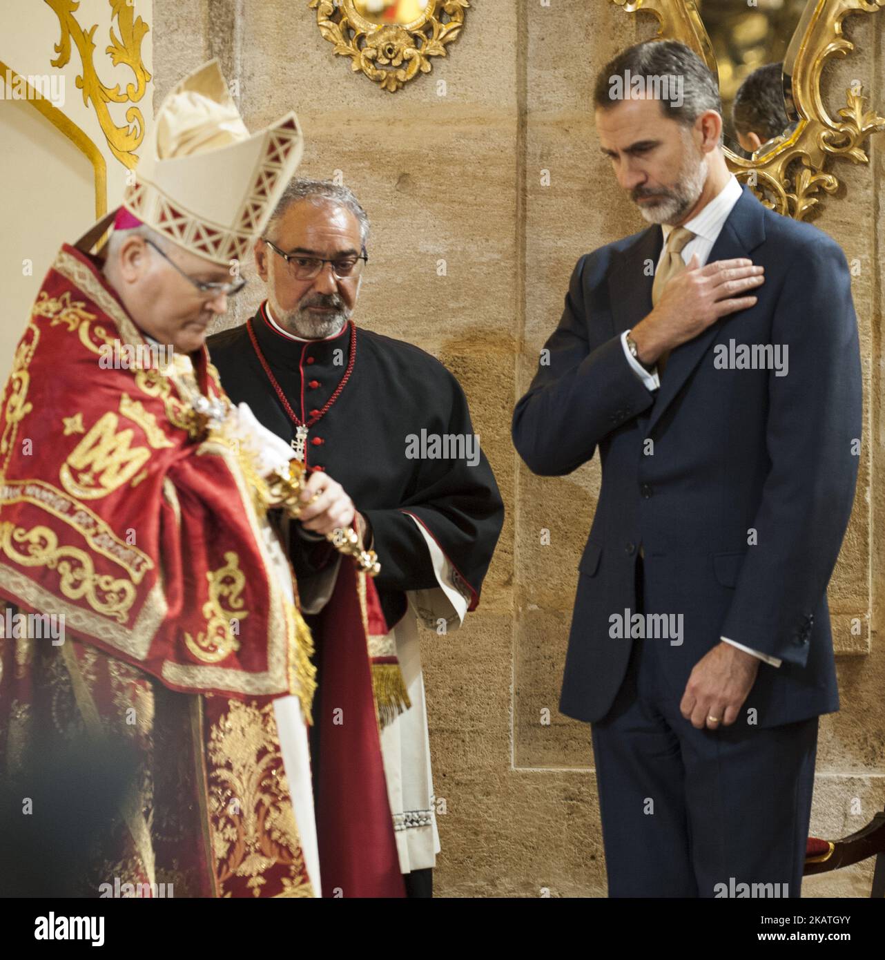 Visit of the Spanish kings Don Felipe VI and Doña Letizia to the Royal ...
