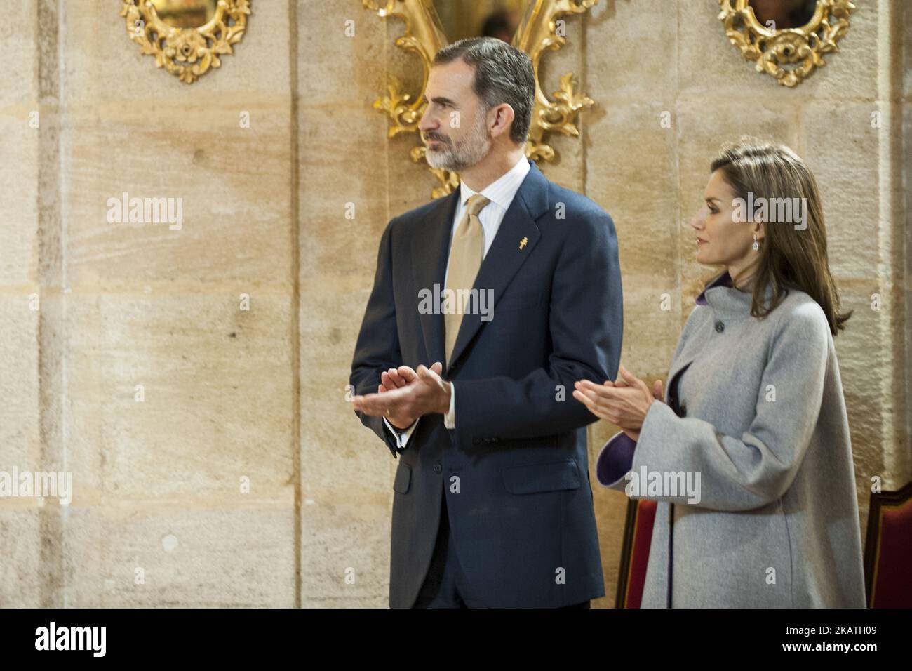 Visit of the Spanish kings Don Felipe VI and Doña Letizia to the Royal ...