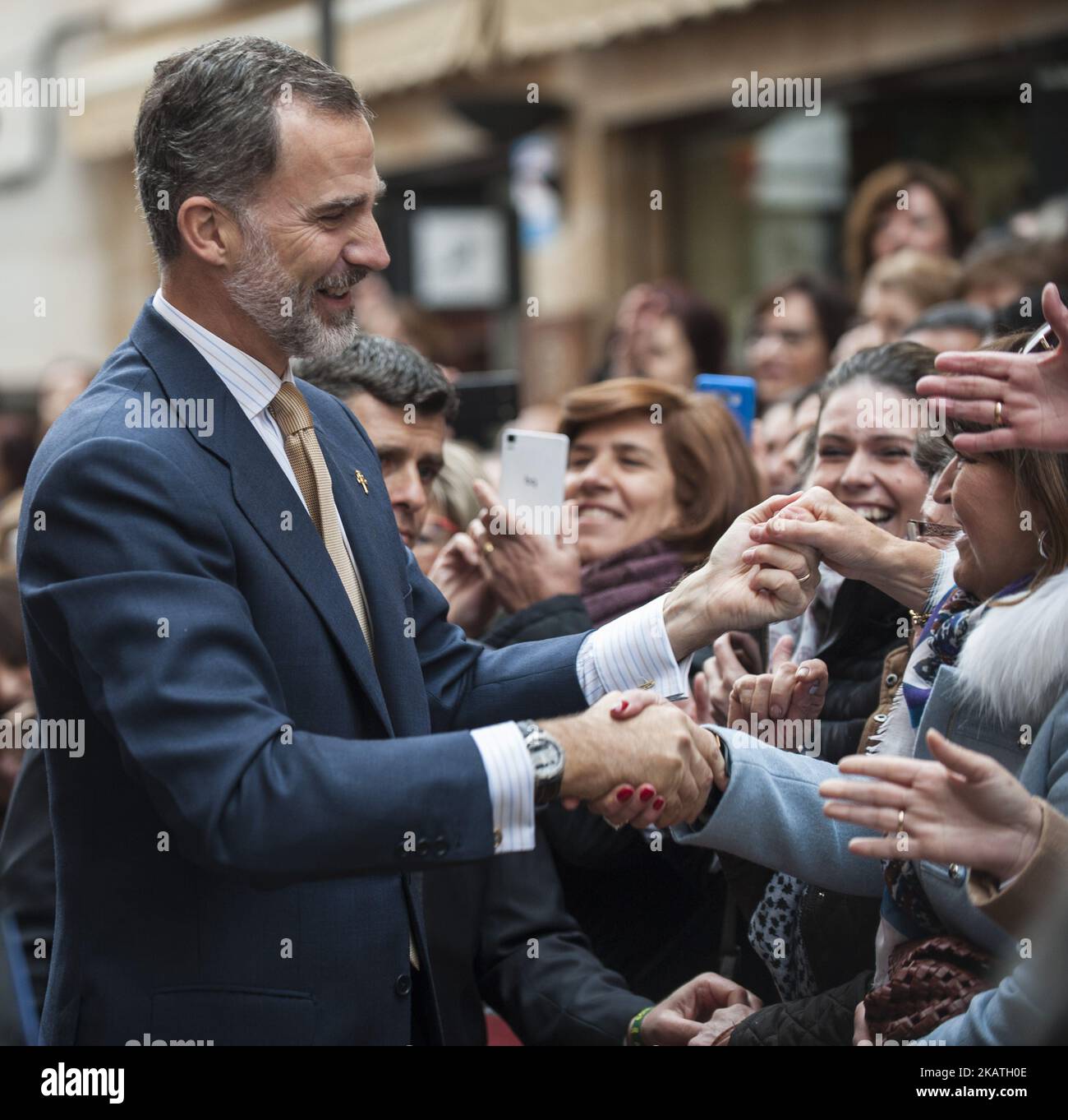 Visit of the Spanish kings Don Felipe VI and Doña Letizia to the Royal ...