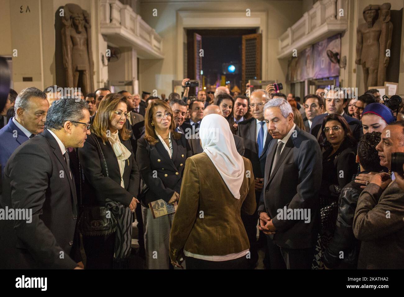The celebration of the 115th anniversary of the Egyptian museum, taking ...