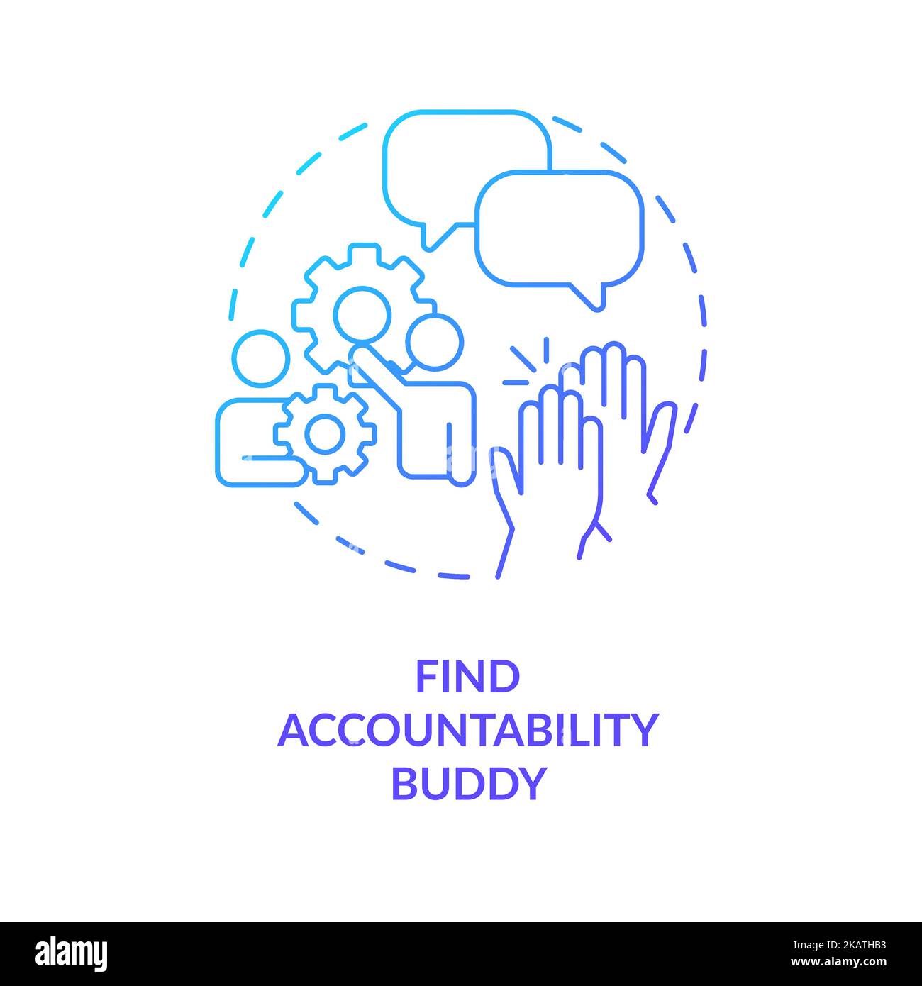 Find accountability buddy blue gradient concept icon Stock Vector Image ... Find accountability buddy blue gradient concept icon Stock Vector Image ...