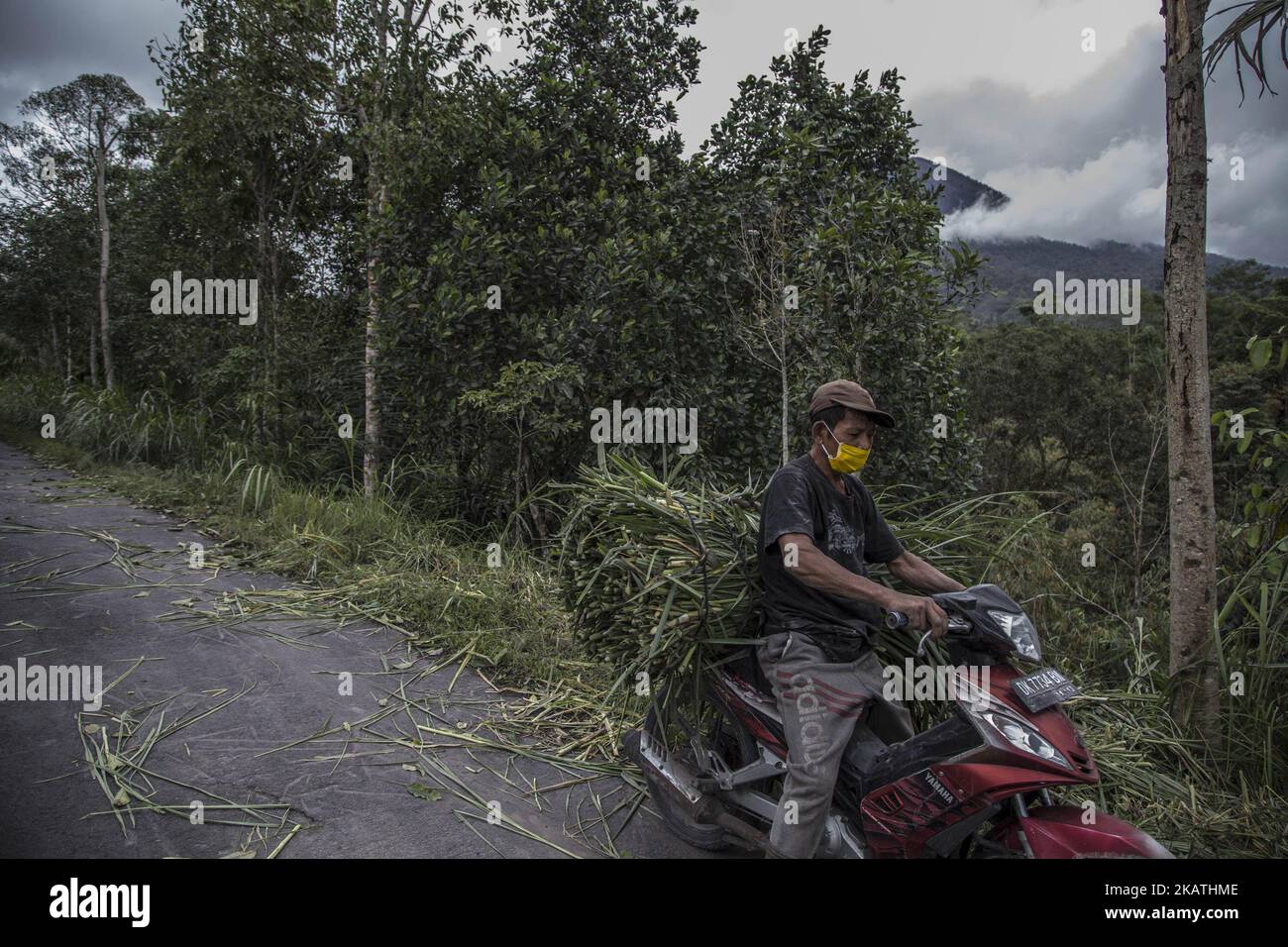 Bebandem,Karang Asem, Bali, 30 November 2017 : The effect of eruption ...
