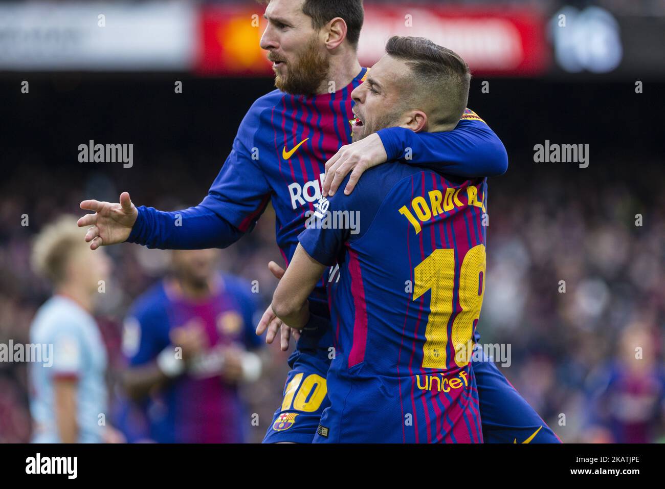 Lionel messi december 18 celebrates hi-res stock photography and images ...