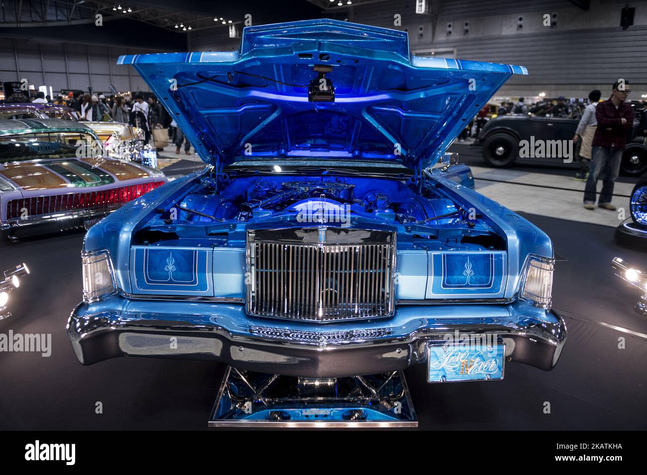 A custom hot rod car is shown during the 26th Annual Yokohama Hot Ror ...