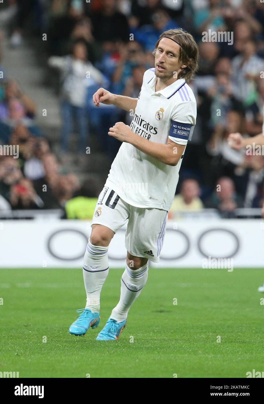 Madrid, Spain. November 2, 2022, Celebration Goal Luka modric of Real ...