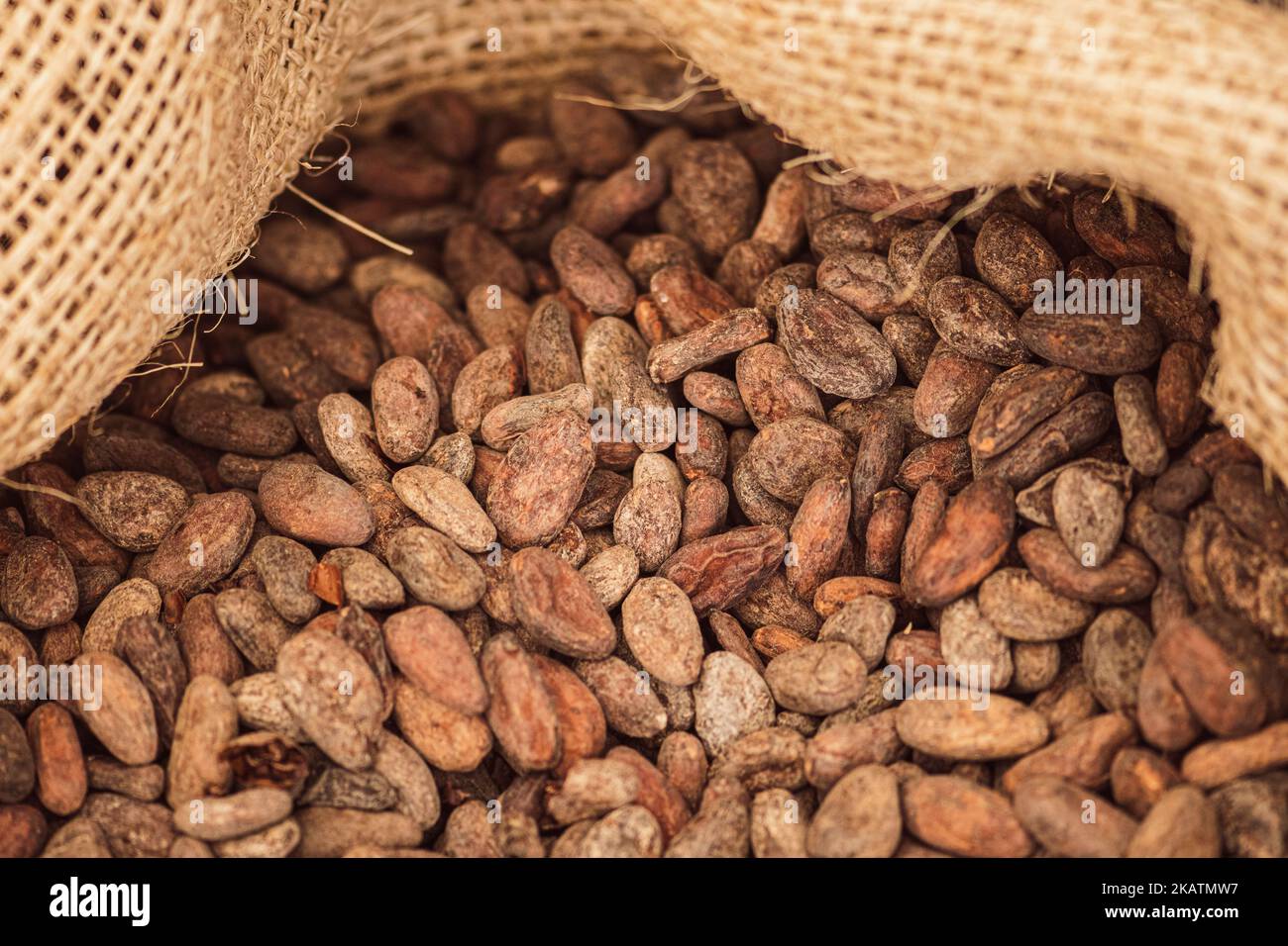 Cacao bean bag hi-res stock photography and images - Alamy
