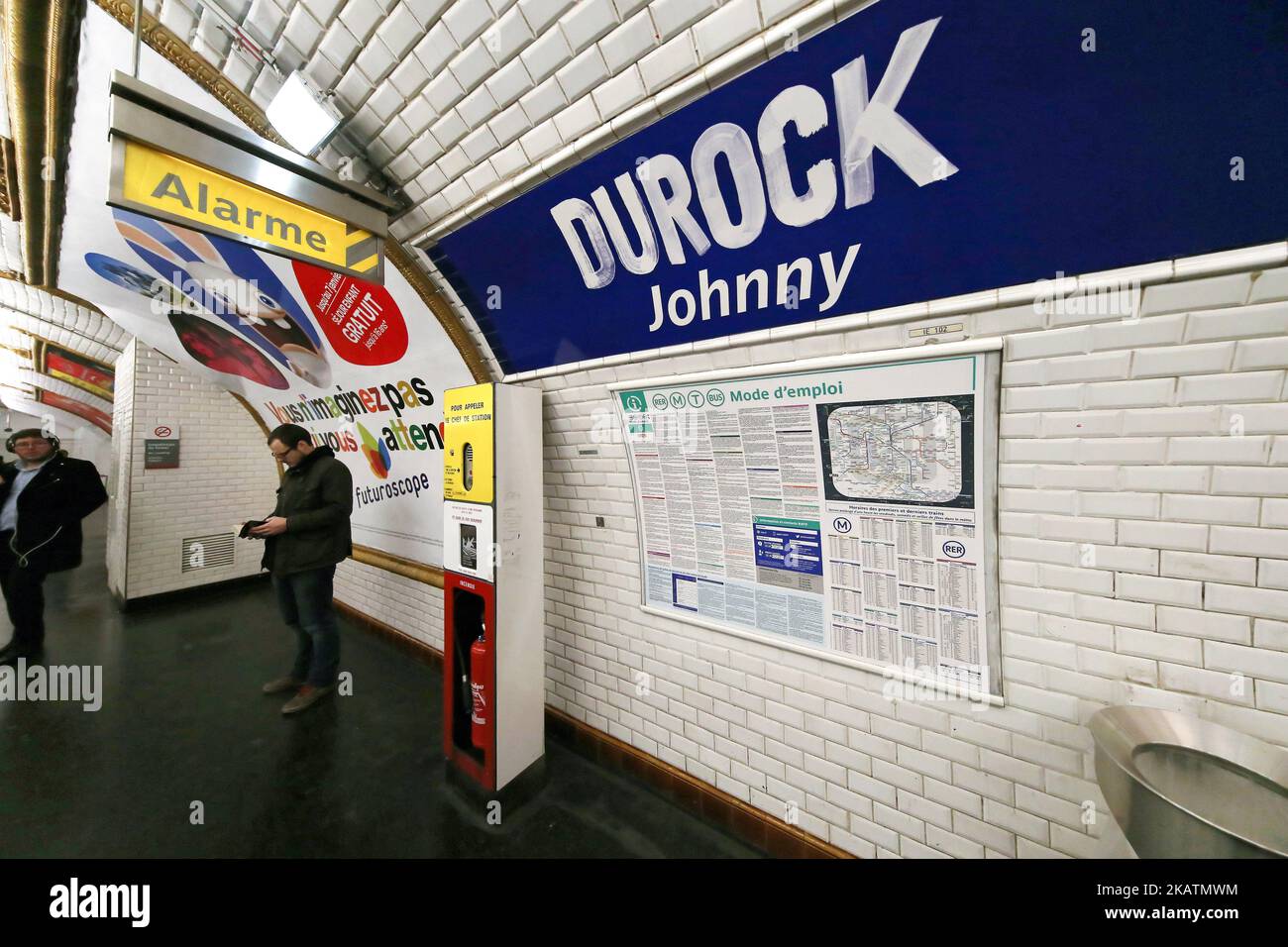 Employees of the Parisian metro company RATP renamed for one day the ...