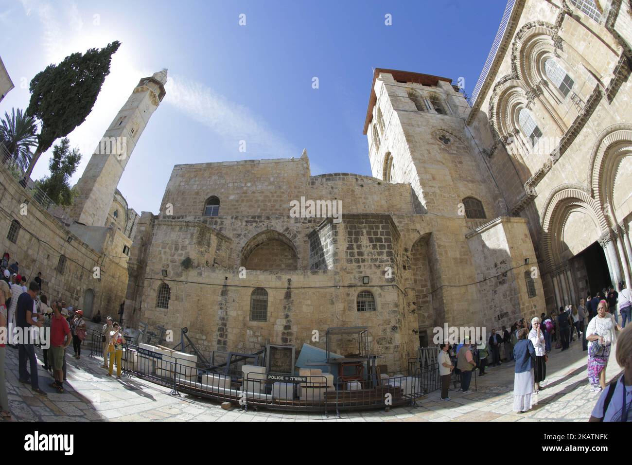 Various daily life and landscape images of the old city of Jerusalem ...