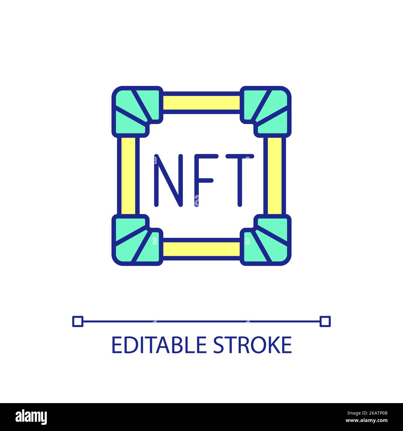 Art nft color line Cut Out Stock Images & Pictures - Alamy