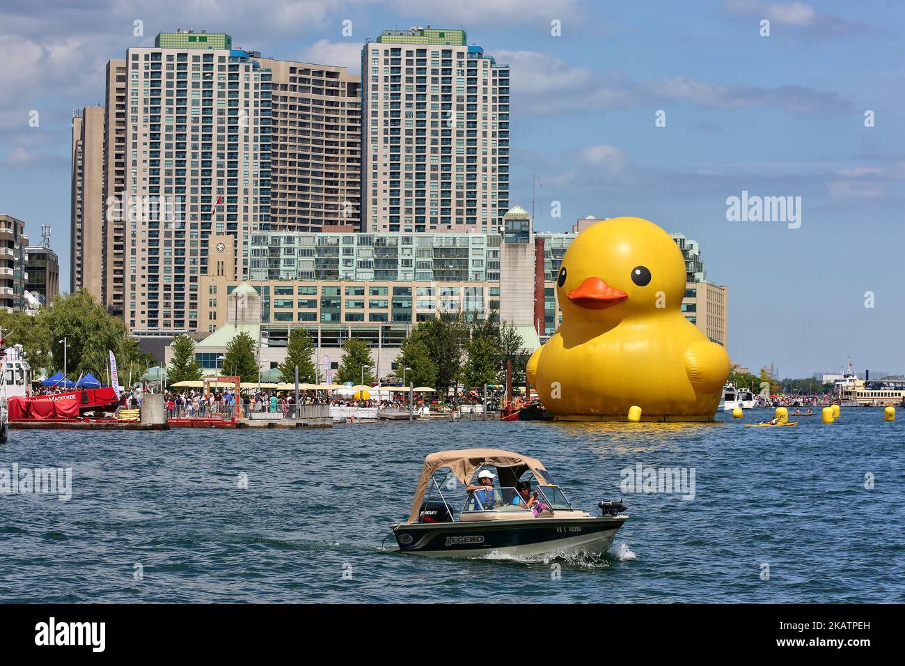 The world’s largest rubber duck arrived in Toronto, Ontario, Canada, on ...