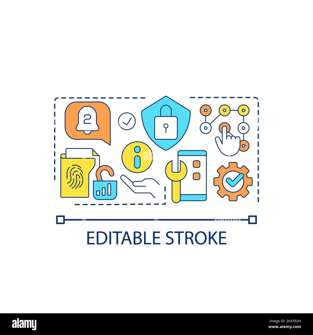 Online banking registration concept icon Stock Vector Image & Art - Alamy