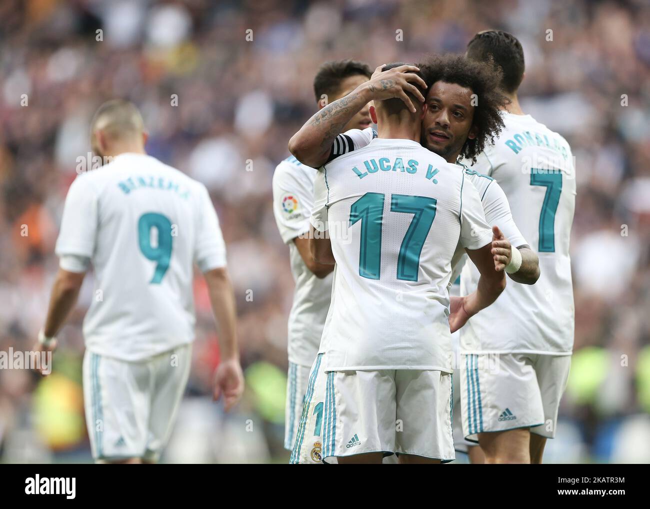 Real madrid la liga trophy marcelo hi-res stock photography and images ...