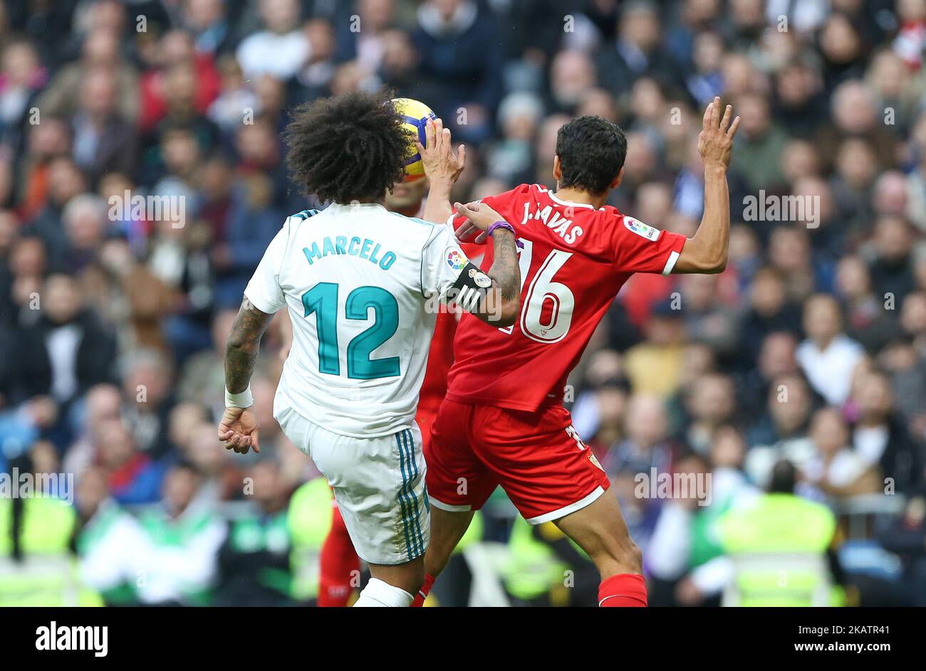 Real madrid la liga trophy marcelo hi-res stock photography and images ...