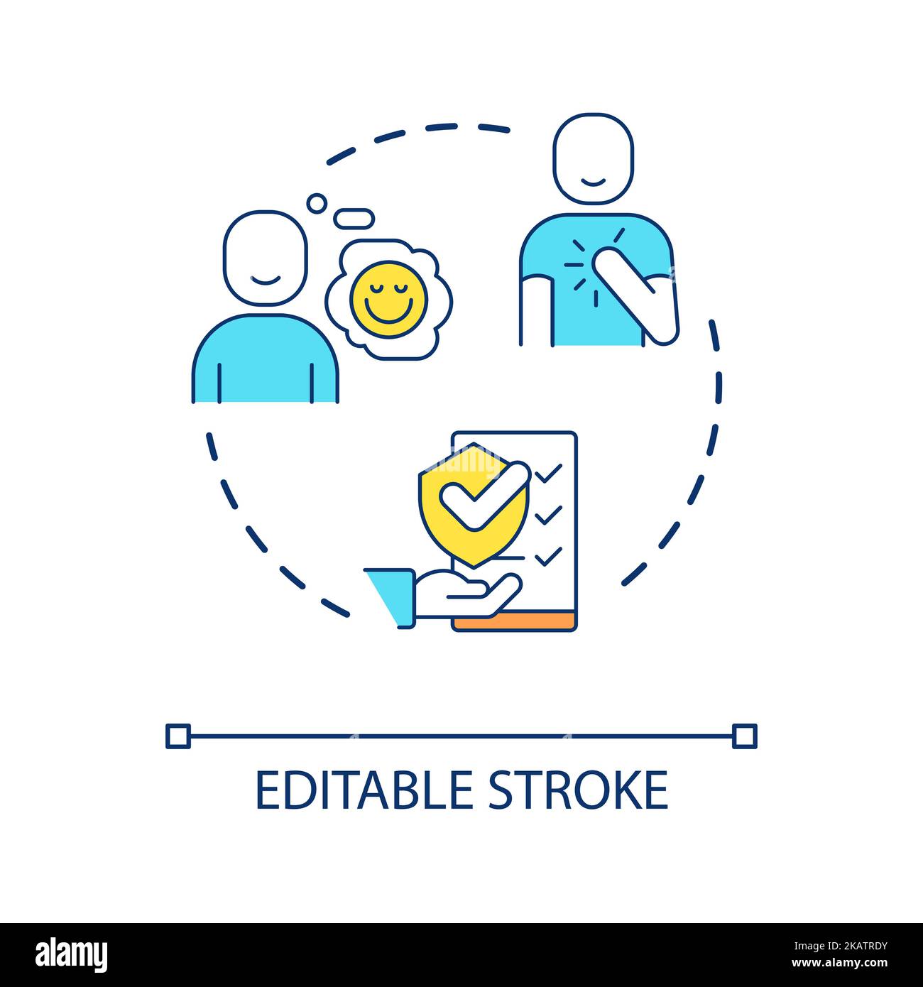 Clients security concept icon Stock Vector Image & Art - Alamy