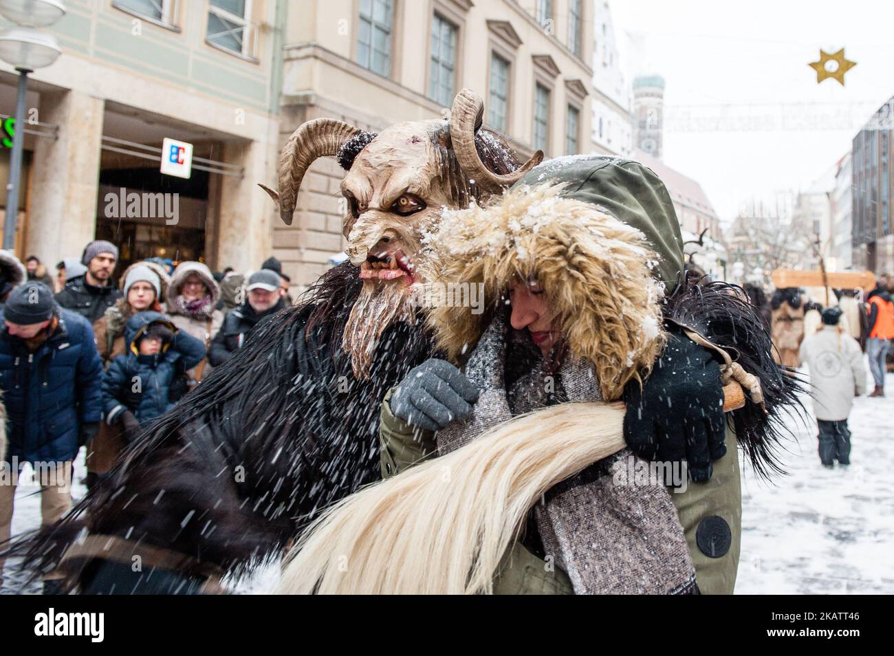 December 10th, Munich. About 300 masked beings frighten passers by ...