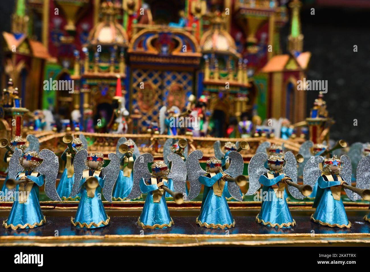 Details of the Nativity Scene on display in Krakow's Main Square ...