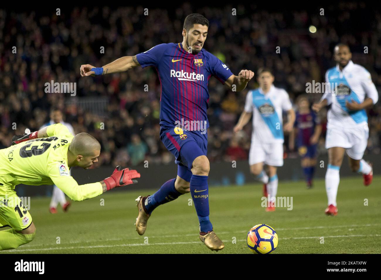 Luis Suarez during the spanish league match between FC Barcelona and ...