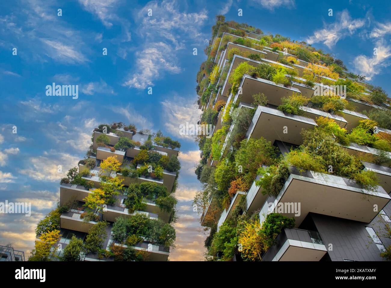 Milan Italy 26 October 2022: Bosco Verticale di Milano, the most ...