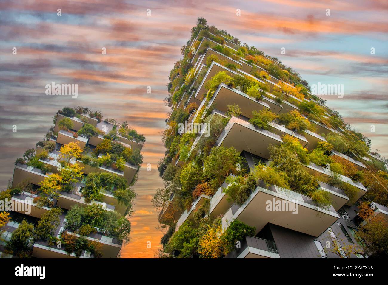 Milan Italy 26 October 2022: Bosco Verticale di Milano, the most ...
