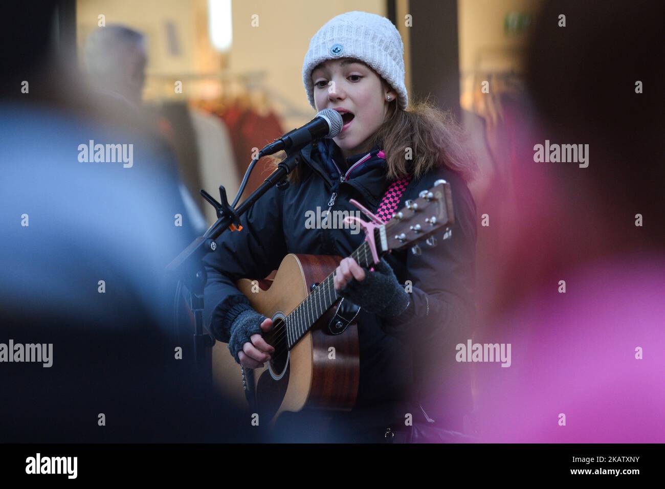 12-year-old Allie Sherlock from Cork wows shoppers on Dublin's Grafton ...