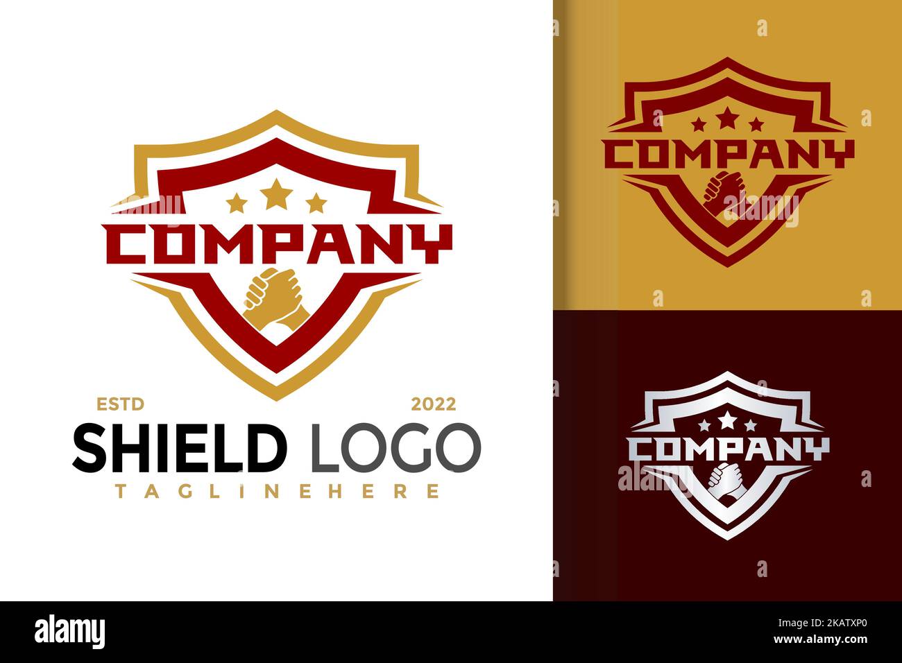 A pack of Shield Guardian company logo design in different colors Stock ...