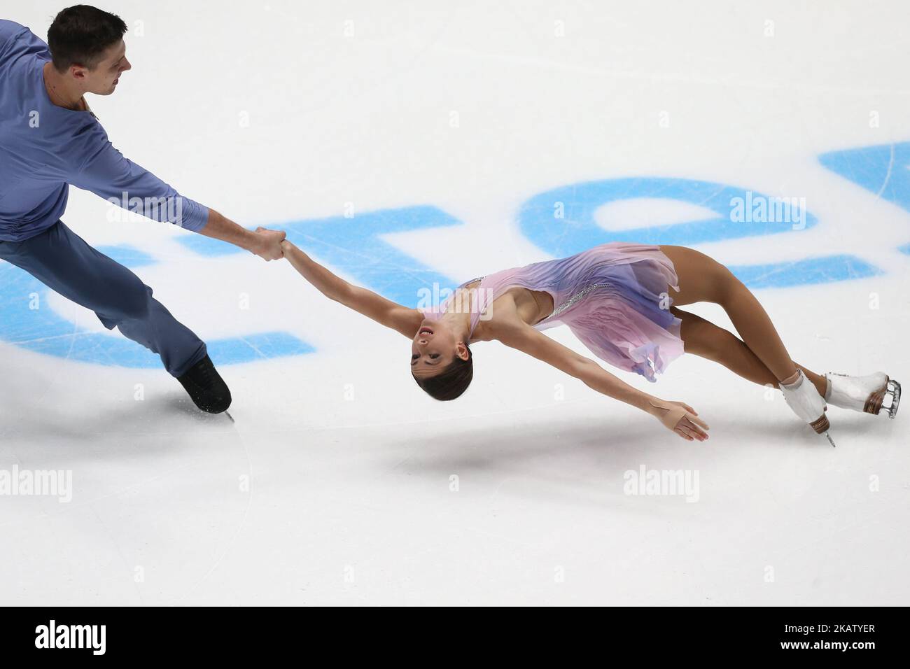 Natalya Zabiyako and Alexander Enbert perform their short program in ...