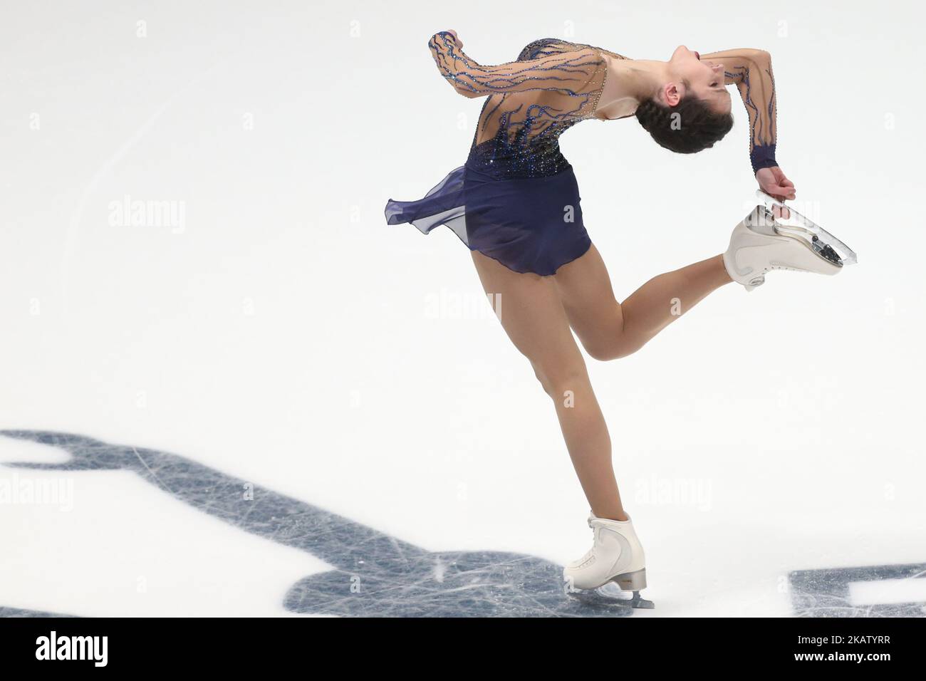 Polina Tsurskaya performs her short program at the Russian Figure ...