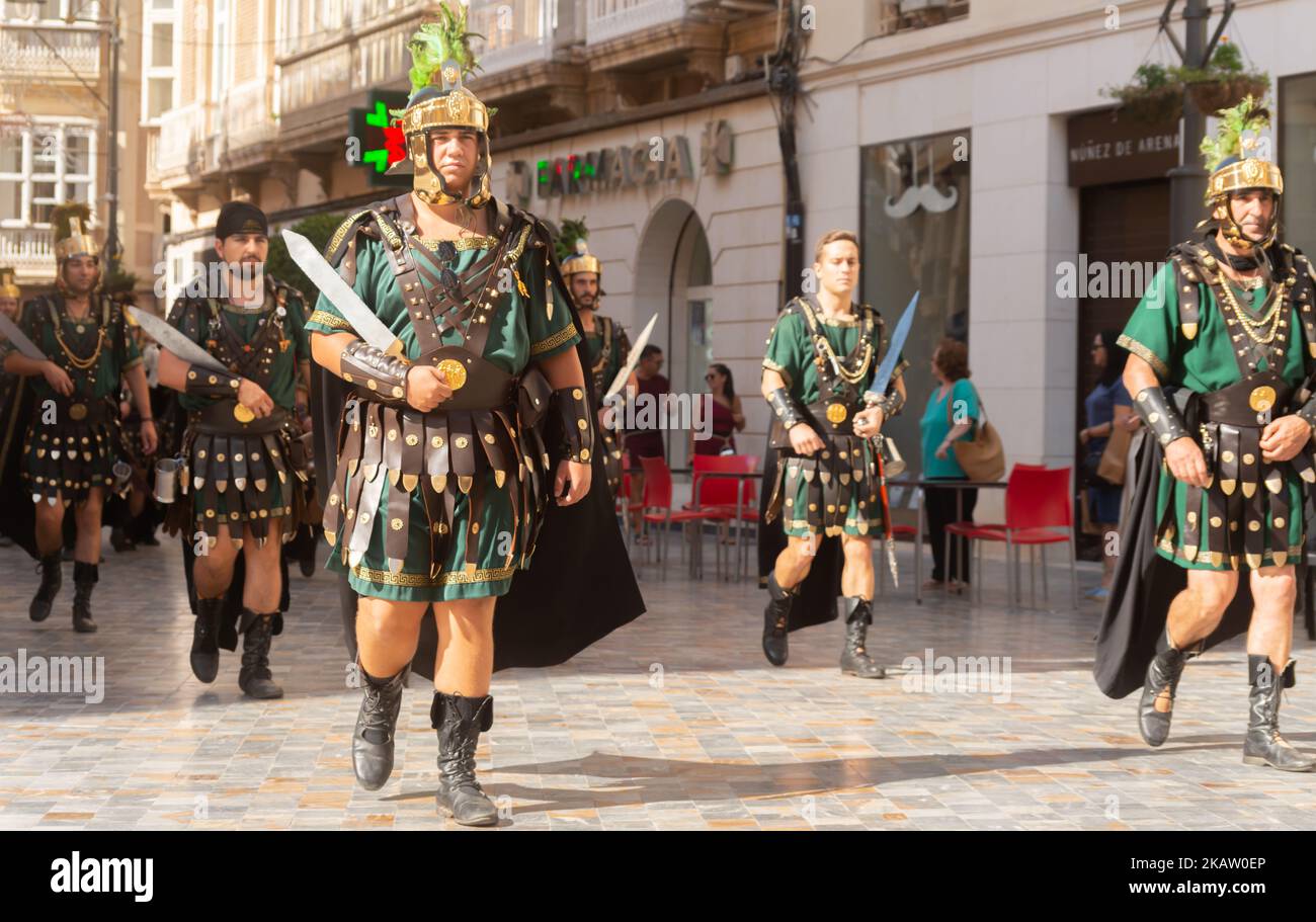 CARTAGENA, SPAIN - 23 SEPTEMBER 2022 Carthaginians and Romans historic ...
