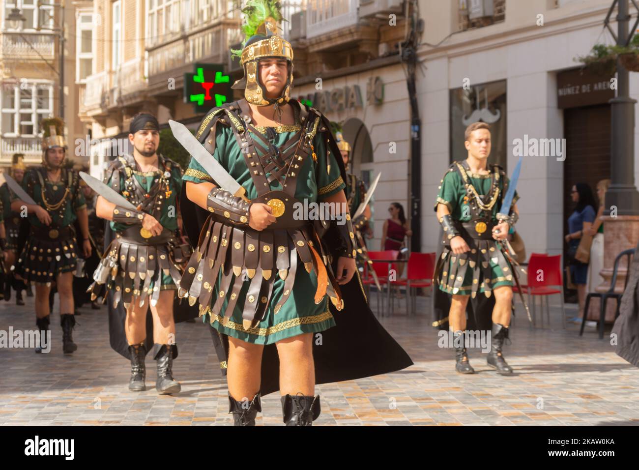 CARTAGENA, SPAIN - 23 SEPTEMBER 2022 Carthaginians and Romans historic ...