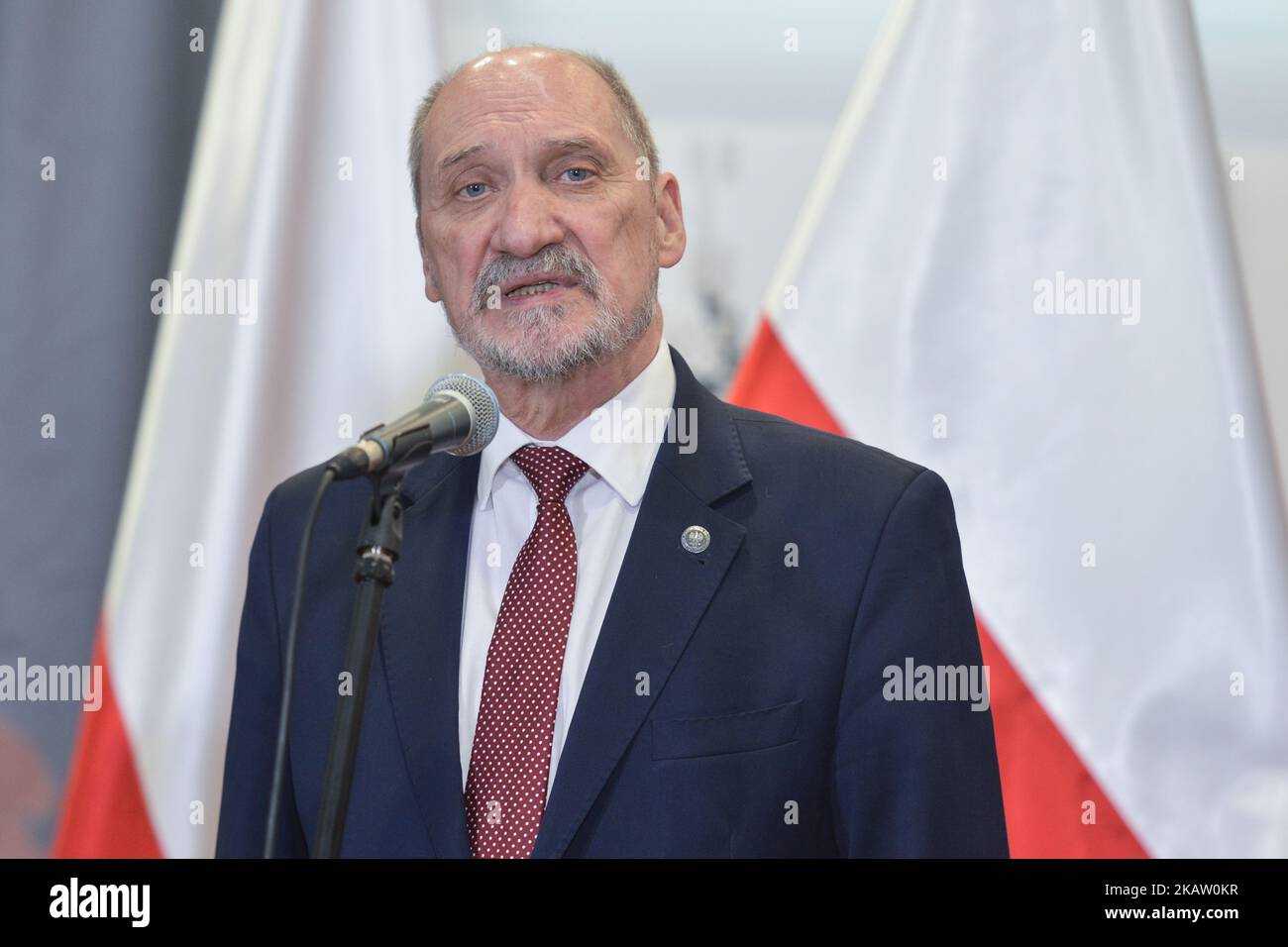 Antoni Macierewicz, Minister of National Defence for Poland, during a ...