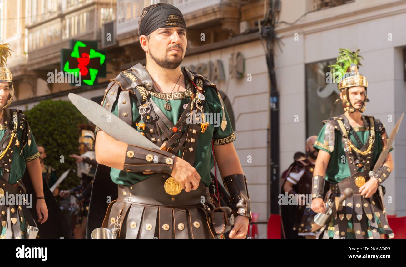 CARTAGENA, SPAIN - 23 SEPTEMBER 2022 Carthaginians and Romans historic ...