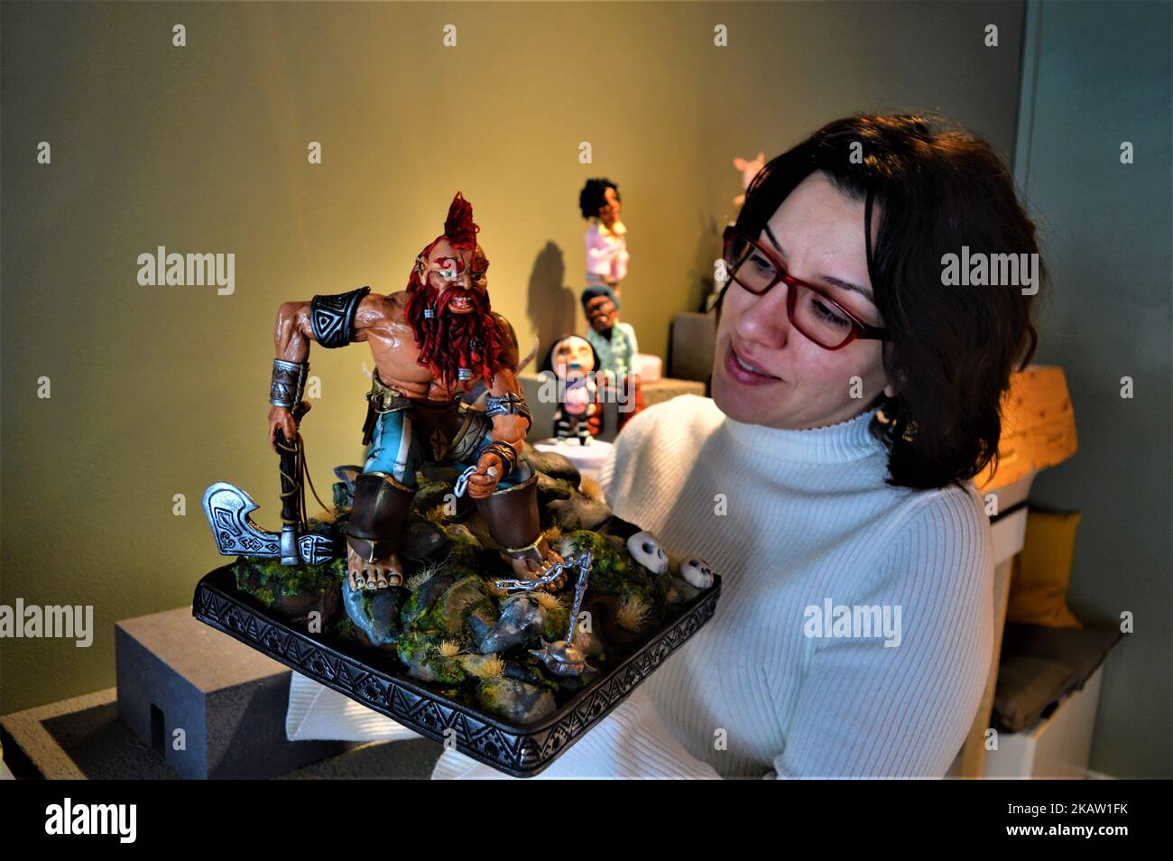 Multi-award-winning Turkish sugar artist Ayca Duman Kaleli shows an ...