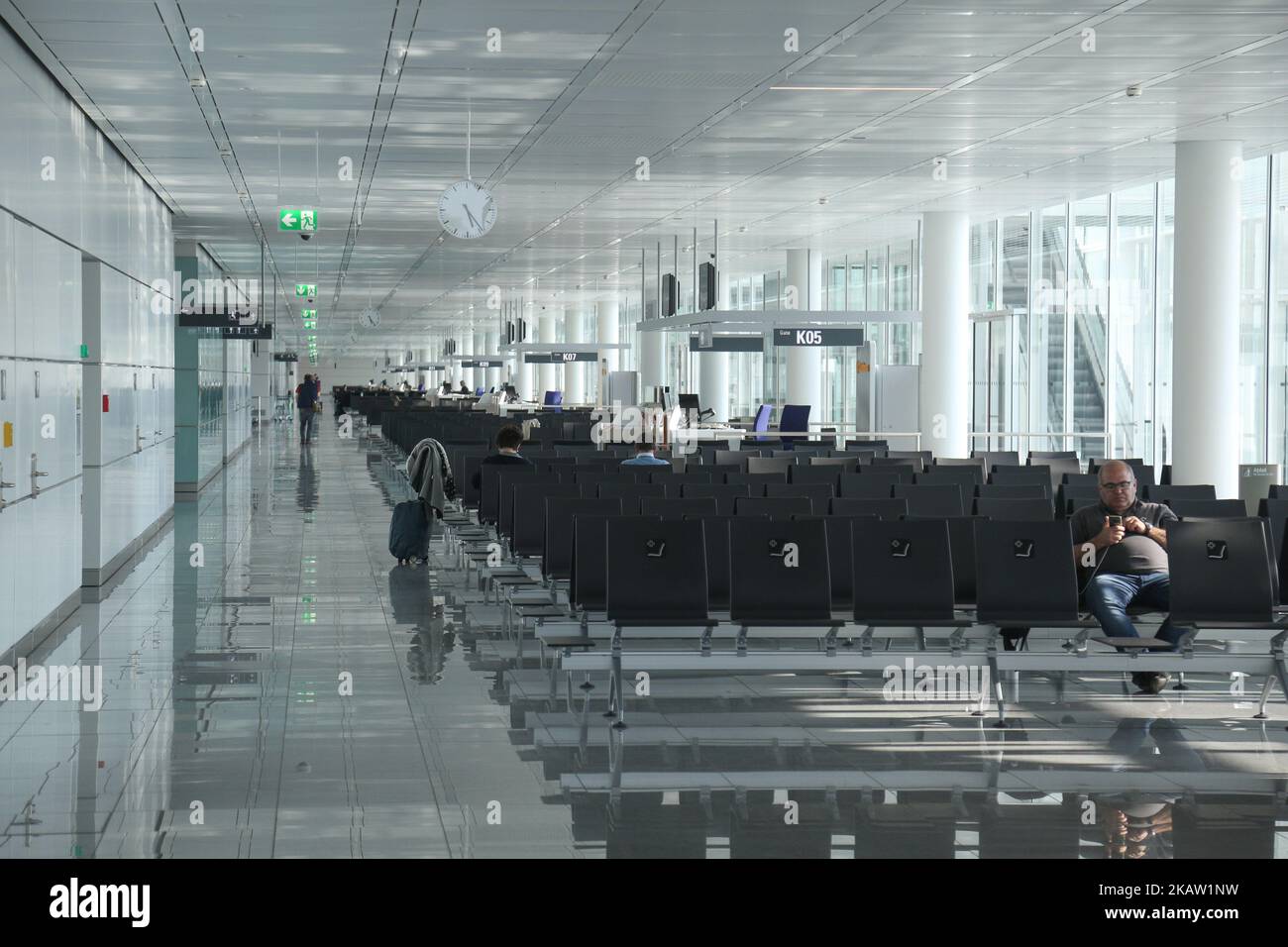 Images from inside the gates and the terminal of Munich international ...